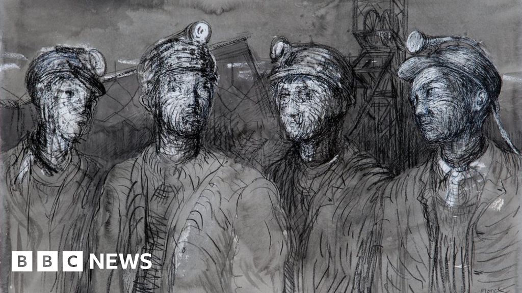 Henry Moore's coal mining drawings on show in St Albans