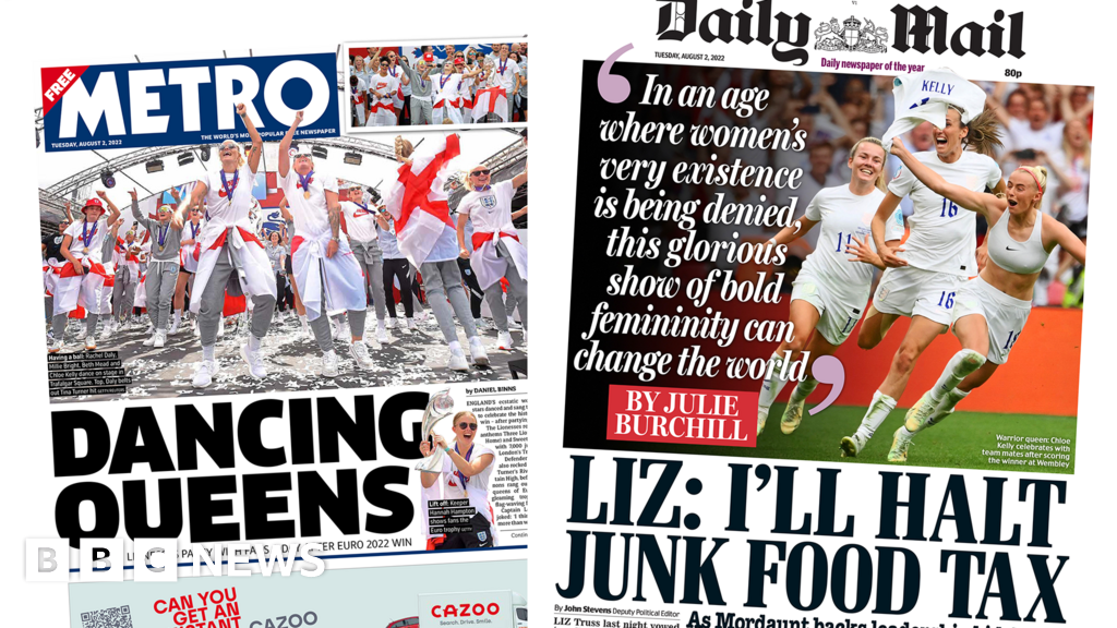 Newspaper headlines: England's Dancing Queens and Mordaunt backs Truss ...