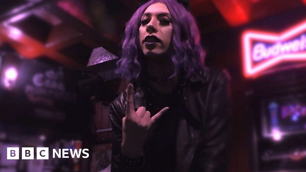 We Are Stoke-on-Trent: Meet the heavy metal drag queen - BBC News