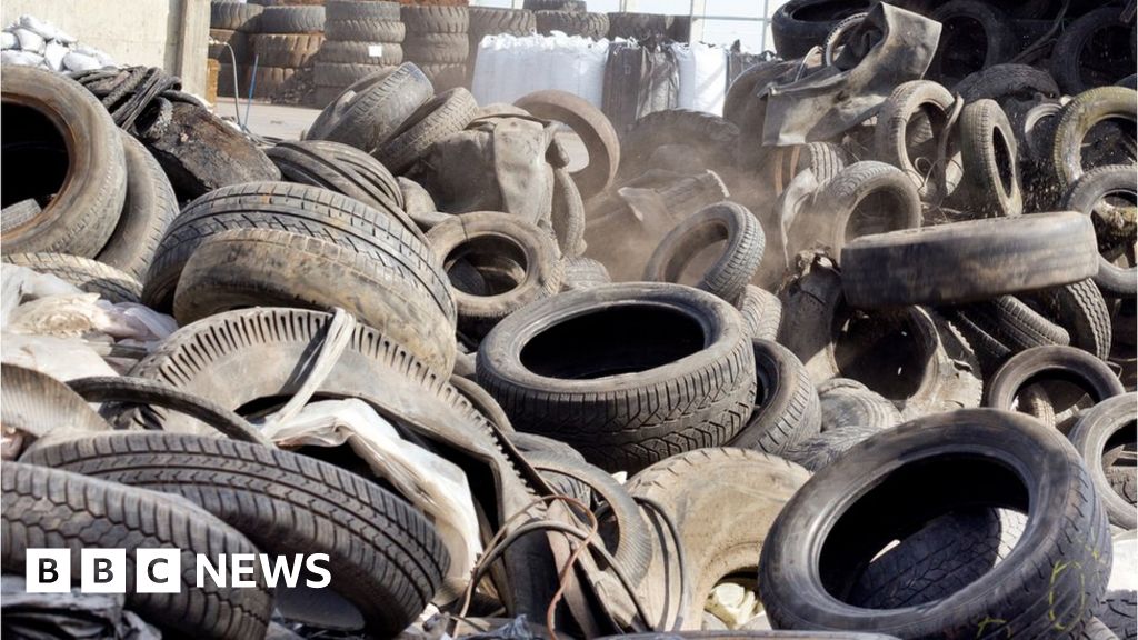Increase in illegal tyre dumping in Northern Ireland - BBC News