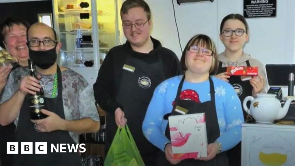 Tea room brews life skills for people with disabilities - BBC News