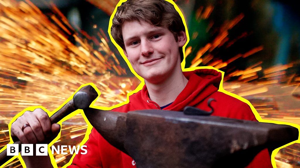 Teenage blacksmith Ben Perkins forges social media following
