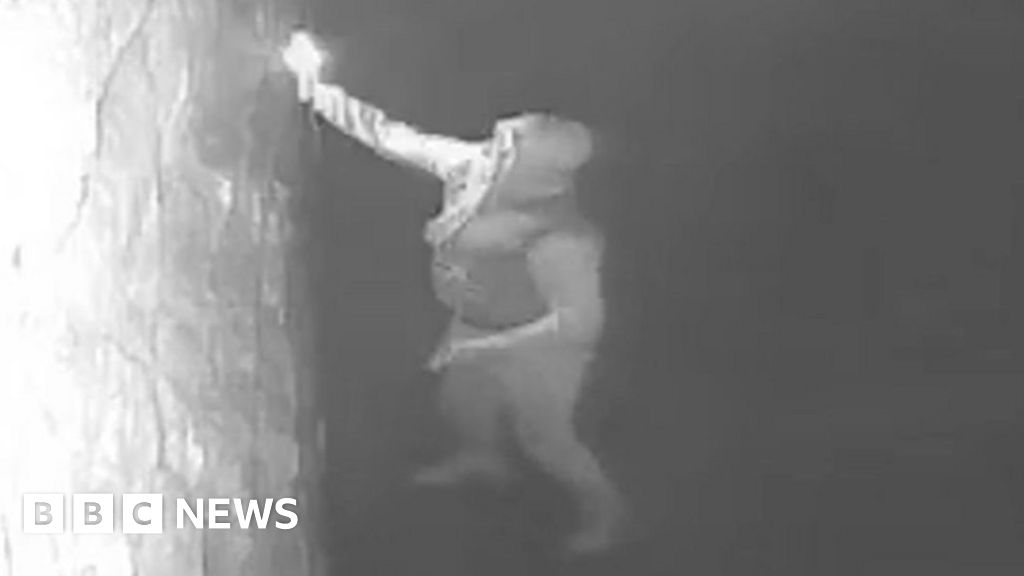 'Unprovoked' arson attack on Burnley DIY shop caught on CCTV