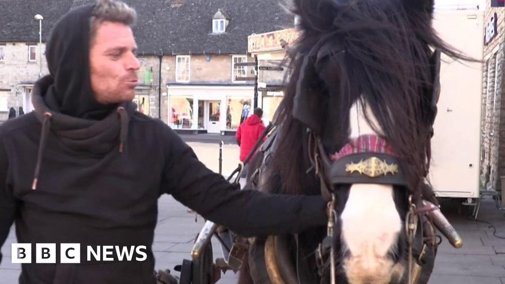 Life on the road: One man and his horse - BBC News