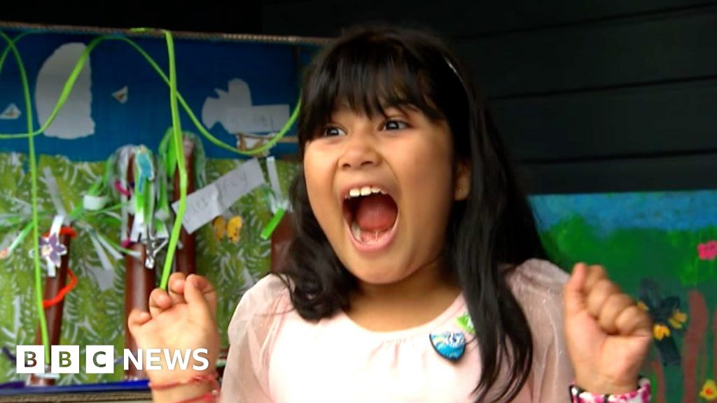 Climate change: Girl, six, riding scooter to save rainforests