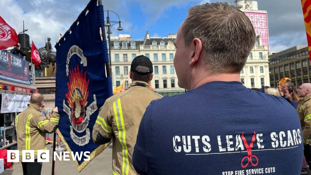 Protests over police and fire funding plans