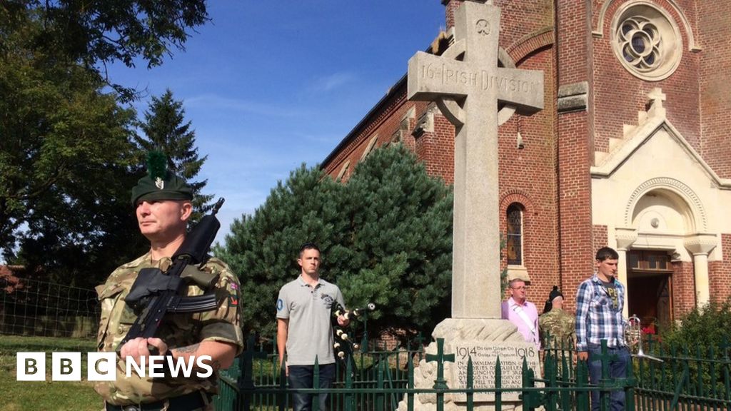 Battle of the Somme: British and Irish soldiers unite for commemoration ...