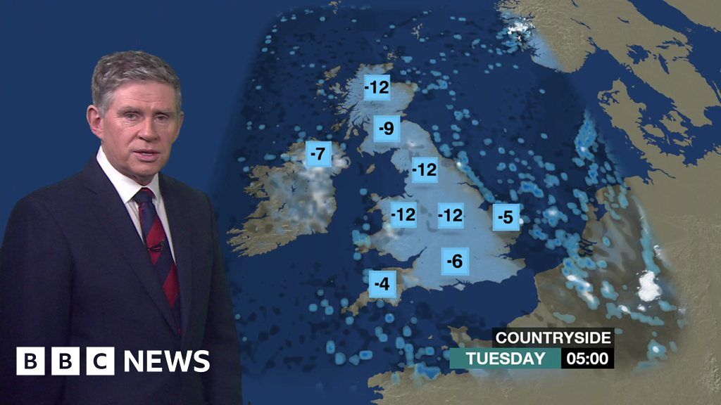 UK forecast: Widespread ice and sub-zero temperatures - BBC News