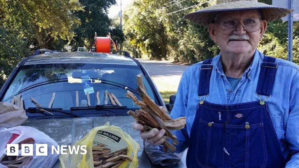 Wood-selling US man, 80, inspires thousands - BBC News