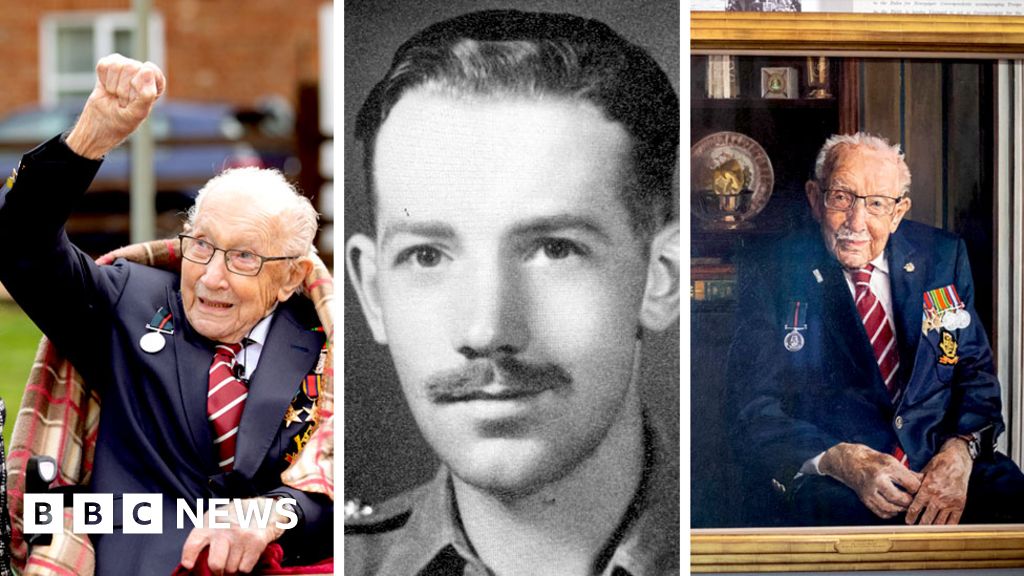 Captain Sir Tom Moore's life in pictures