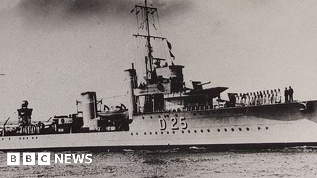 HMS Warwick World War Two sinking remembered 75 years on