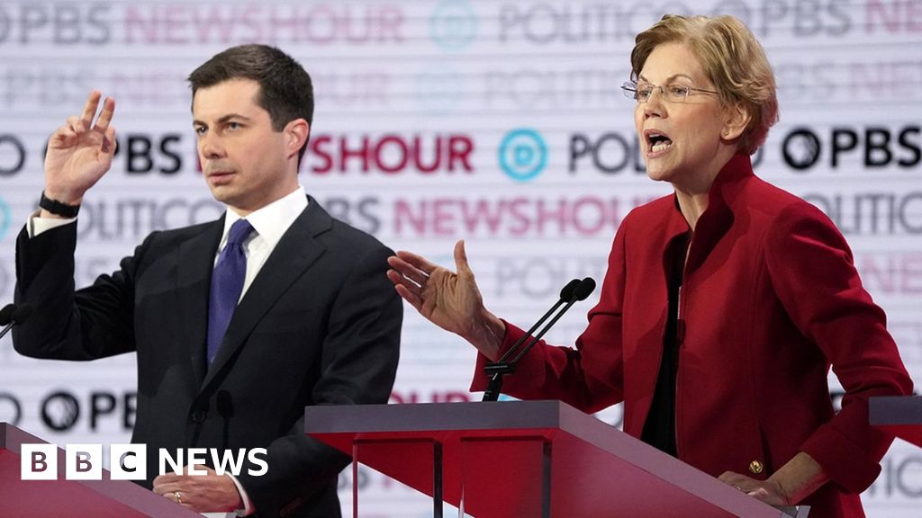 Democratic debate: Warren and Buttigieg clash over 'wine cave ...