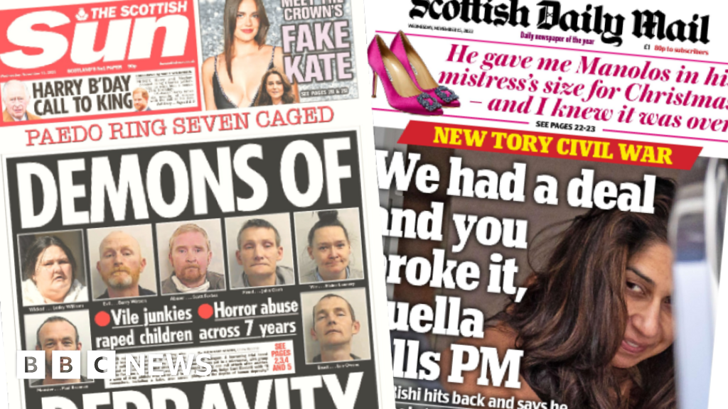 Scotland's papers: 'Demons of depravity' and PM's 'broken deal'