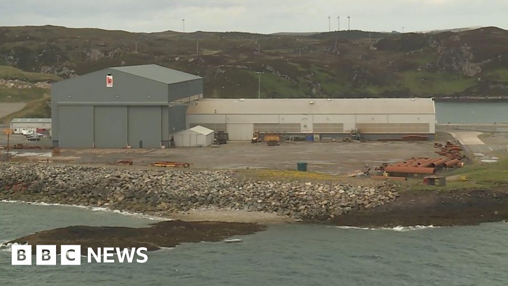 Arnish in Lewis brought back into use for wind farm work - BBC News