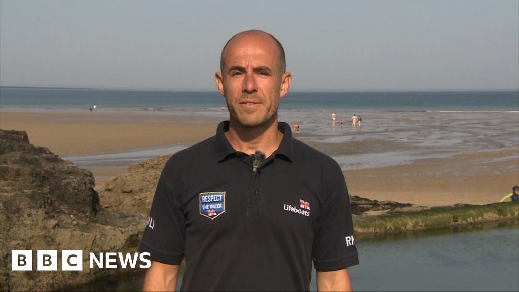 RNLI shows how to 'float to live' if you fall into water - BBC News
