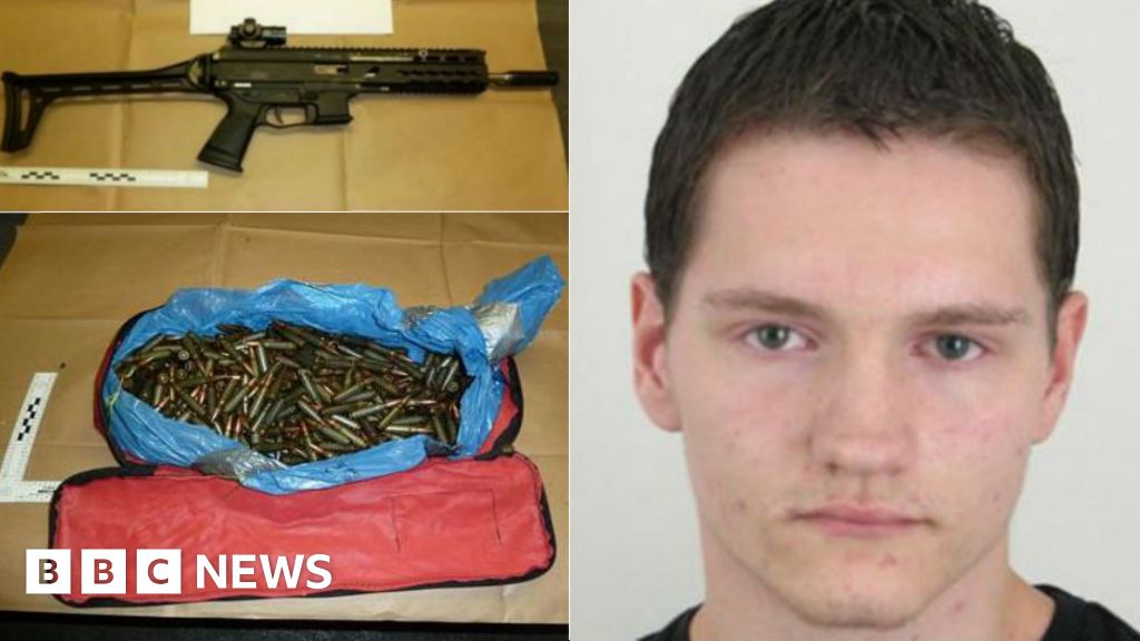 Smuggler who hid gun in secret van compartment jailed - BBC News