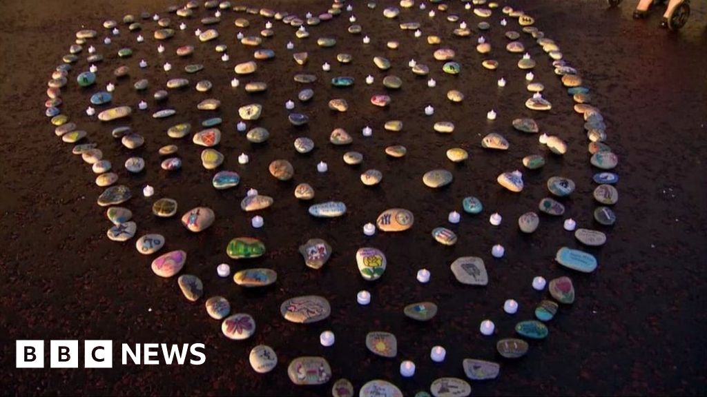 Covid-19: Painted stones represent lives lost during pandemic