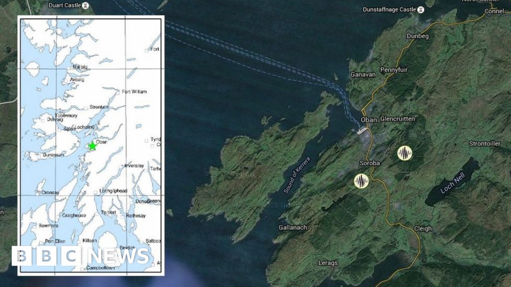 Oban hit by two earthquakes in a week - BBC News