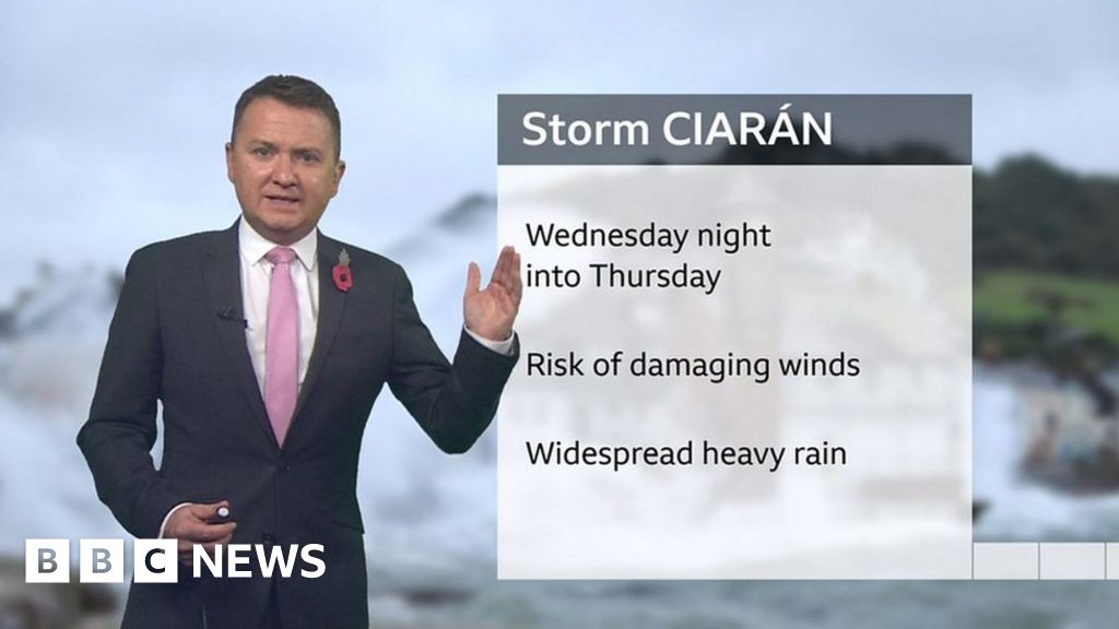 Storm Ciarán: damaging winds and heavy rain to come - BBC News