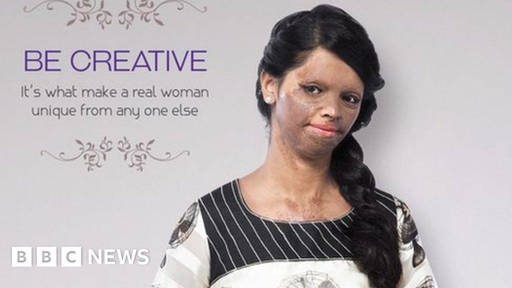 Indian acid attack survivor is new face of fashion brand - BBC News