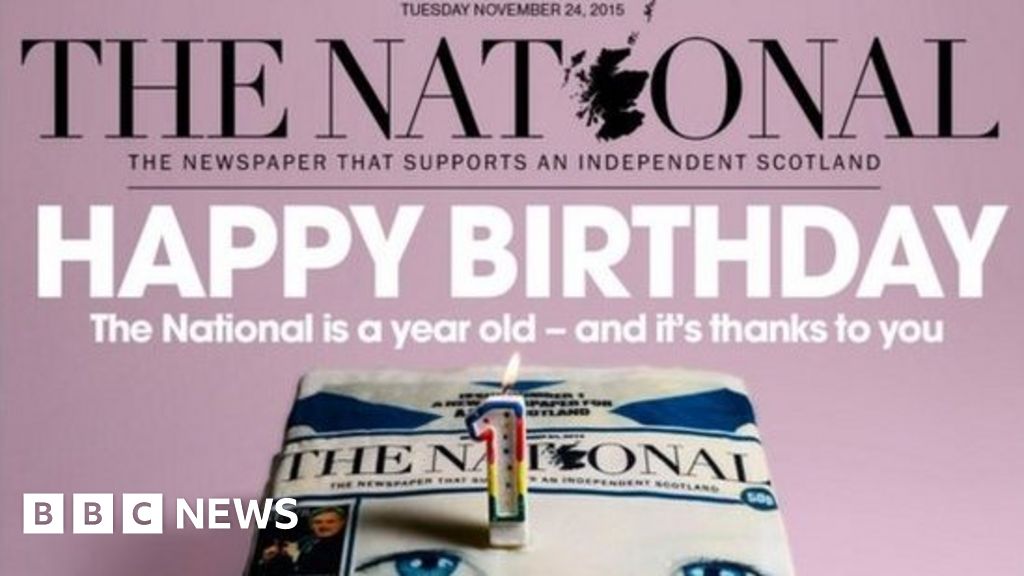 The National newspaper marks its first anniversary - BBC News
