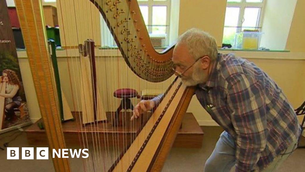 Llandysul harp-maker 'helped by EU not banks' - BBC News