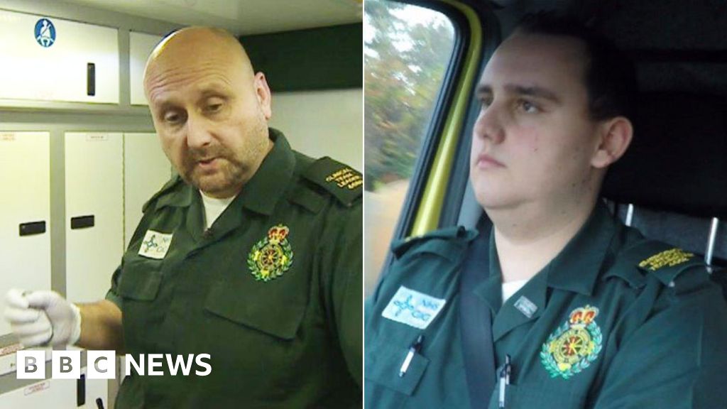 A day with father and son Welsh Ambulance Service crew - BBC News