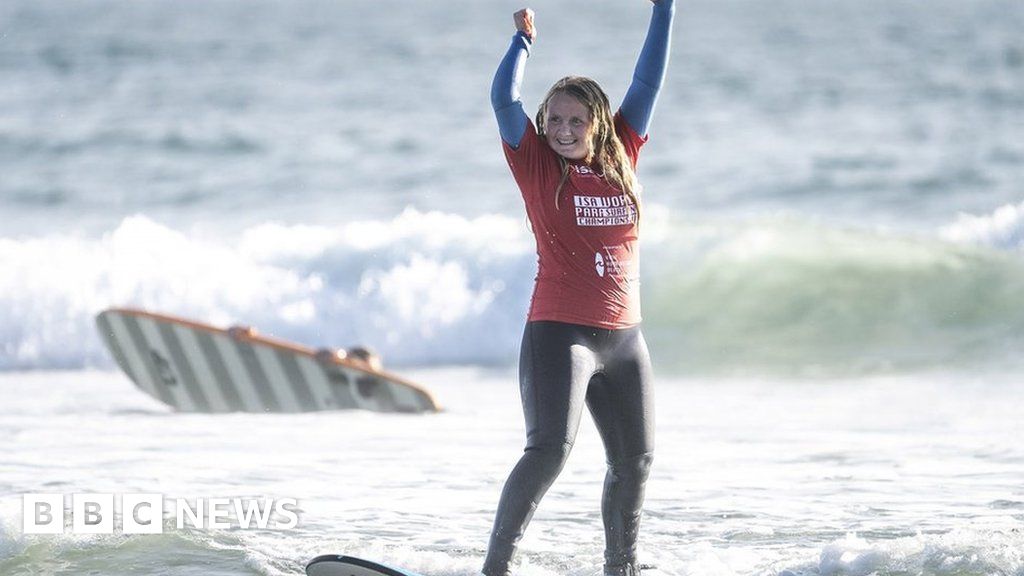 Cornish woman wins para surfing gold in California