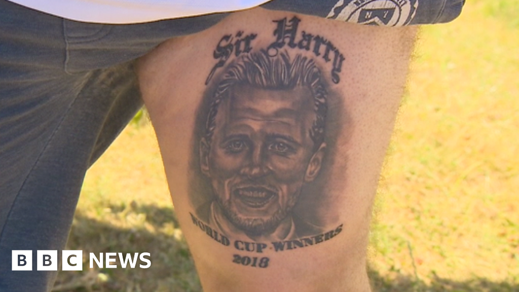 England fan hopes Harry Kane tattoo will 'boost' team - BBC News
