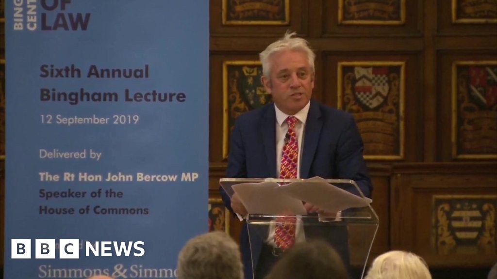 John Bercow: Parliament will reject no-deal forcefully - BBC News