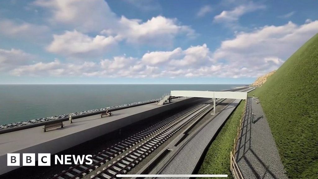 Fly-through reveals new Dawlish rail plans - BBC News