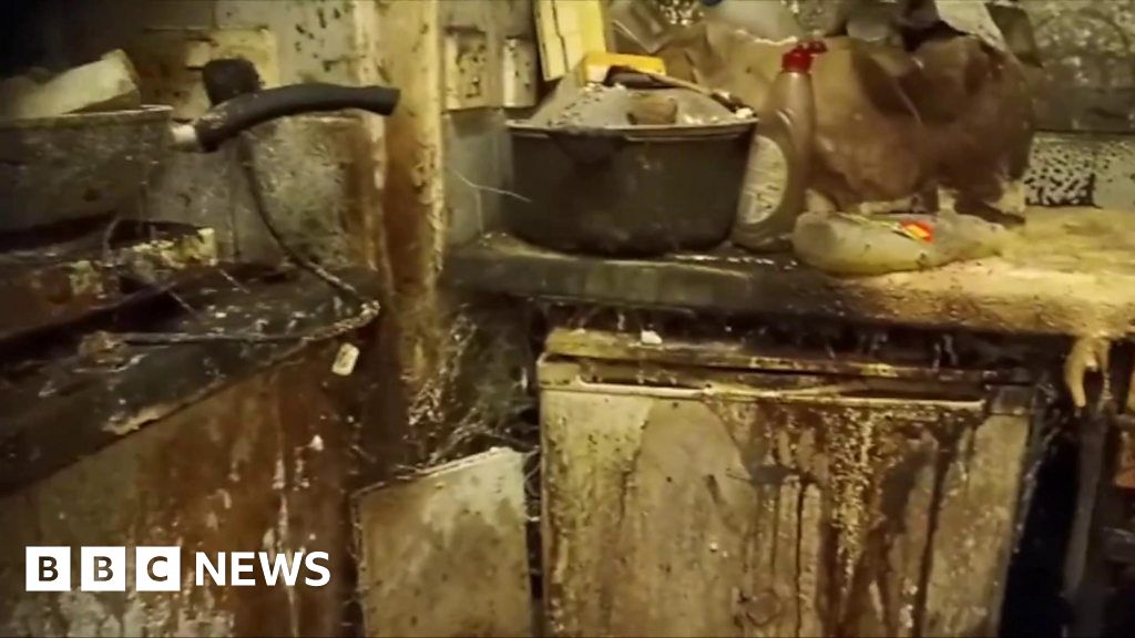Man living in 'completely uninhabitable' conditions - BBC News