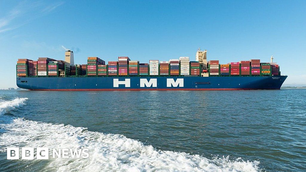 World's biggest container ship HMM Algeciras docks at London Gateway