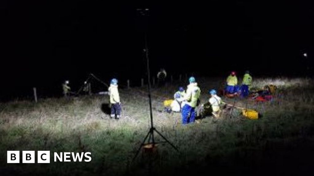 Man escaping 'aggressive' seals rescued from cliff near Eyemouth - BBC News