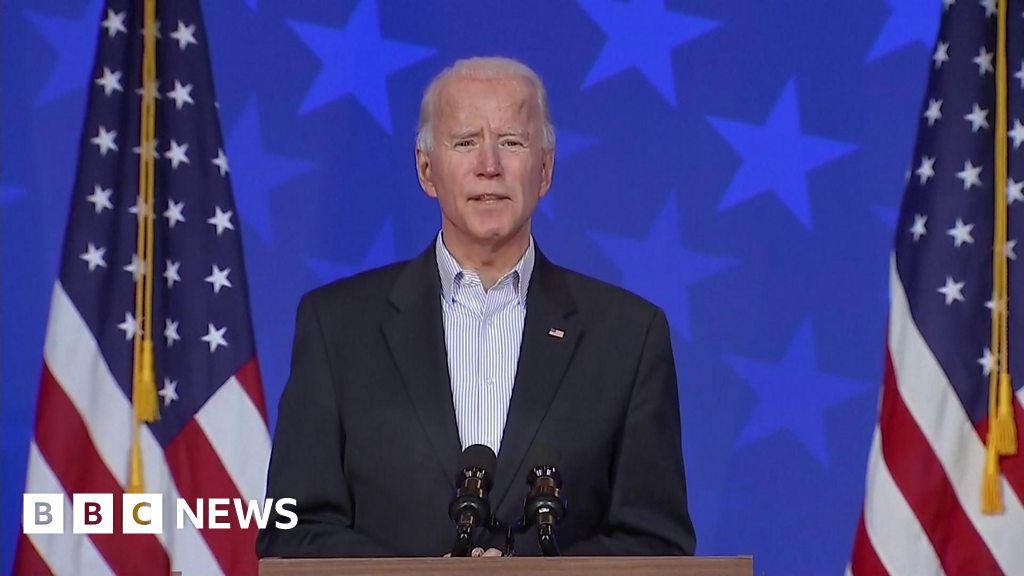 US election: Joe Biden - 'Each ballot must be counted'