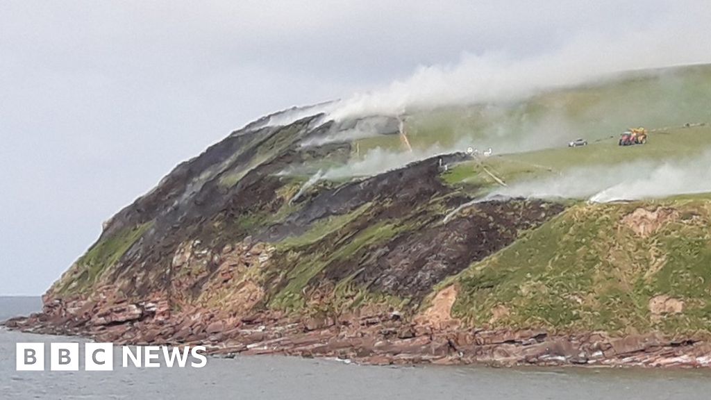 Fire damage to St Bees wildlife 'devastating' - BBC News