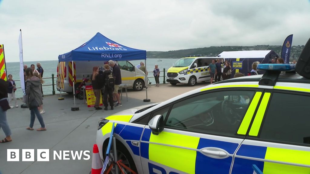 Penzance Emergency Services Raise Awareness Of Water Safety Bbc News