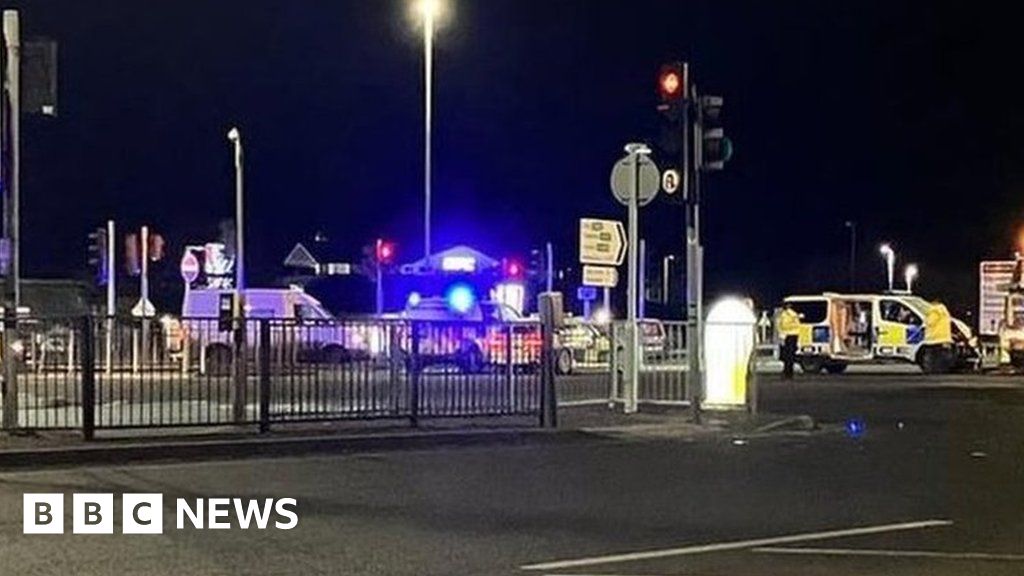 A38 crash: Police van and car involved in collision near Gloucester