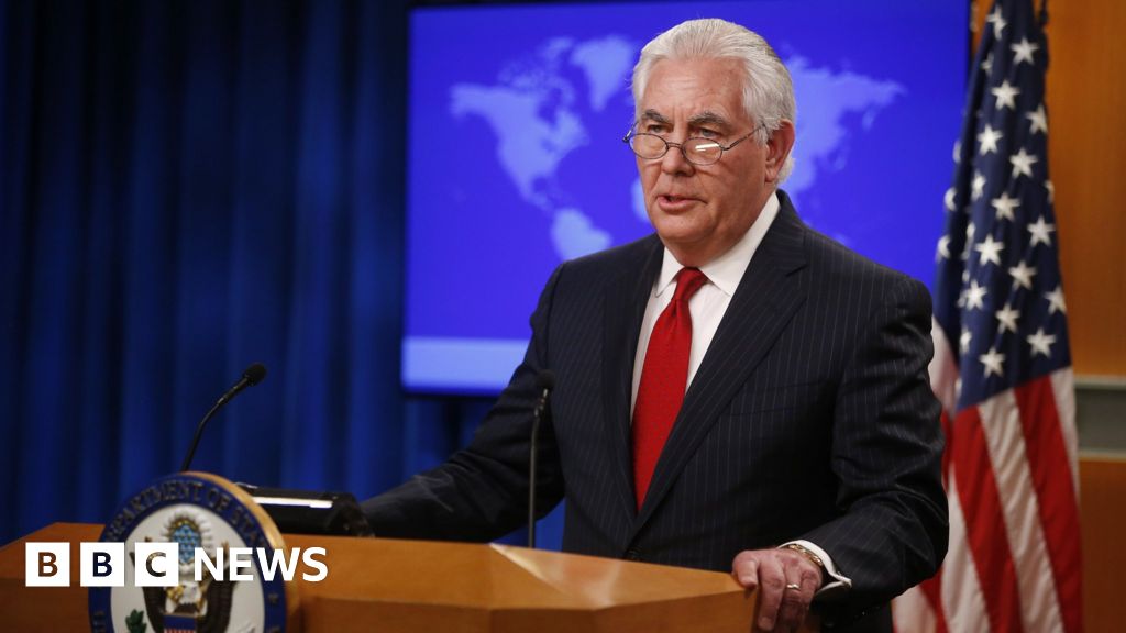 Trump fires Rex Tillerson as secretary of state - BBC News