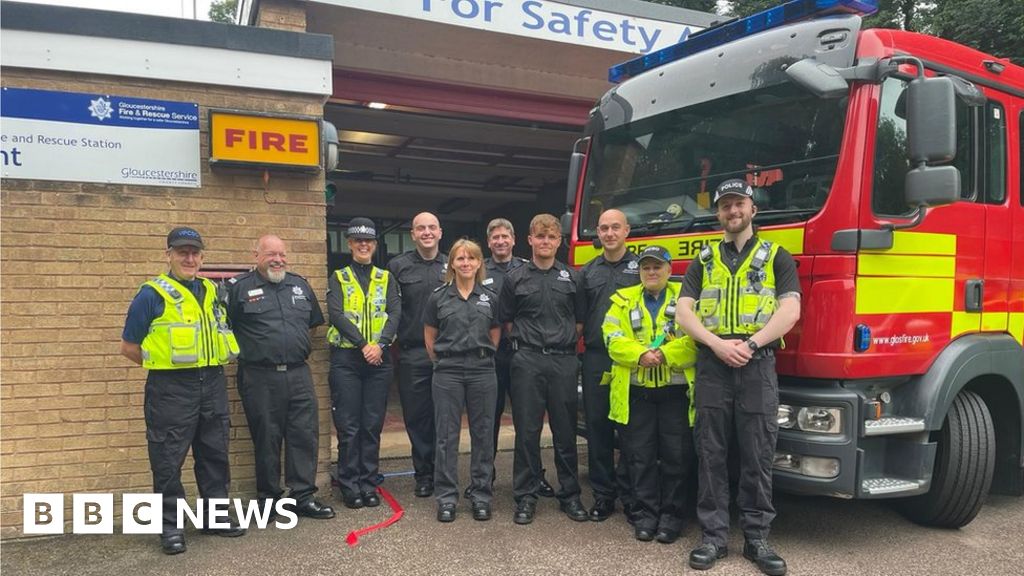 Gloucestershire police and fire services to share two sites - BBC News