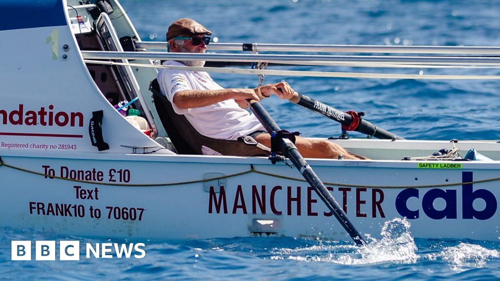 Man, 70, dedicates solo Atlantic row to brother-in-law - BBC News