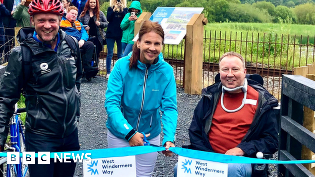 Lake District's West Windermere Way officially opened - BBC News