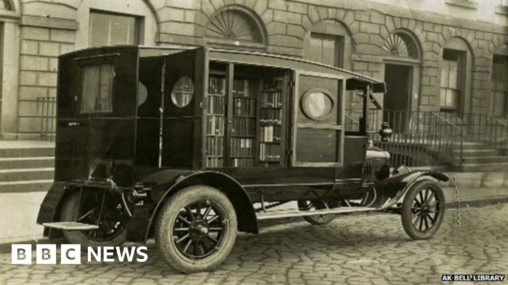 Looking back at mobile library's opening chapter - BBC News