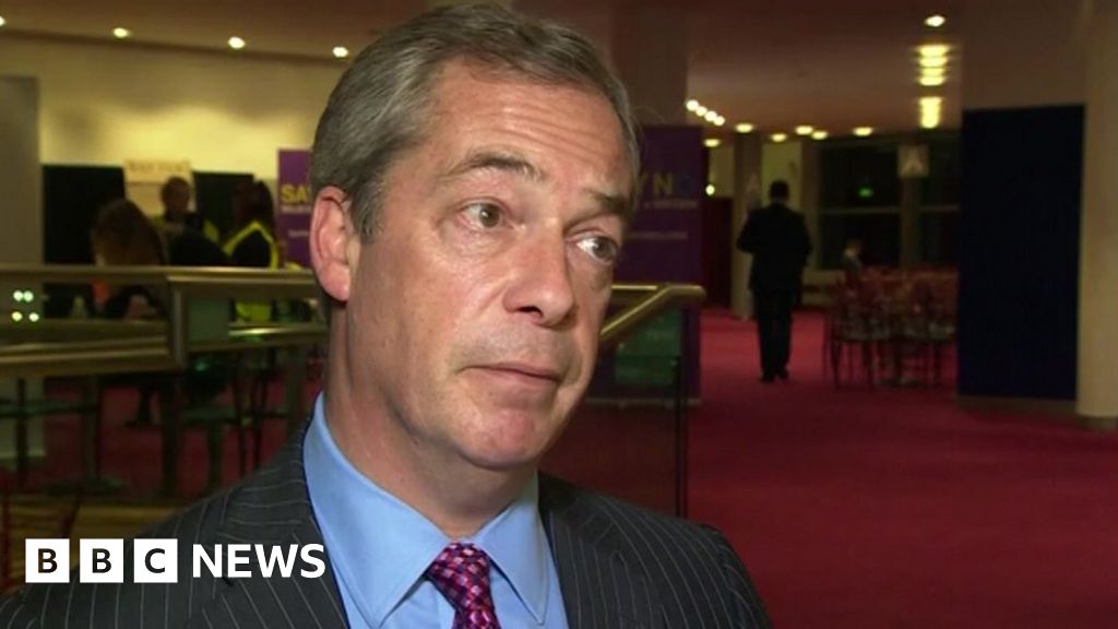 Faith institutions should declare all funding, says Farage - BBC News