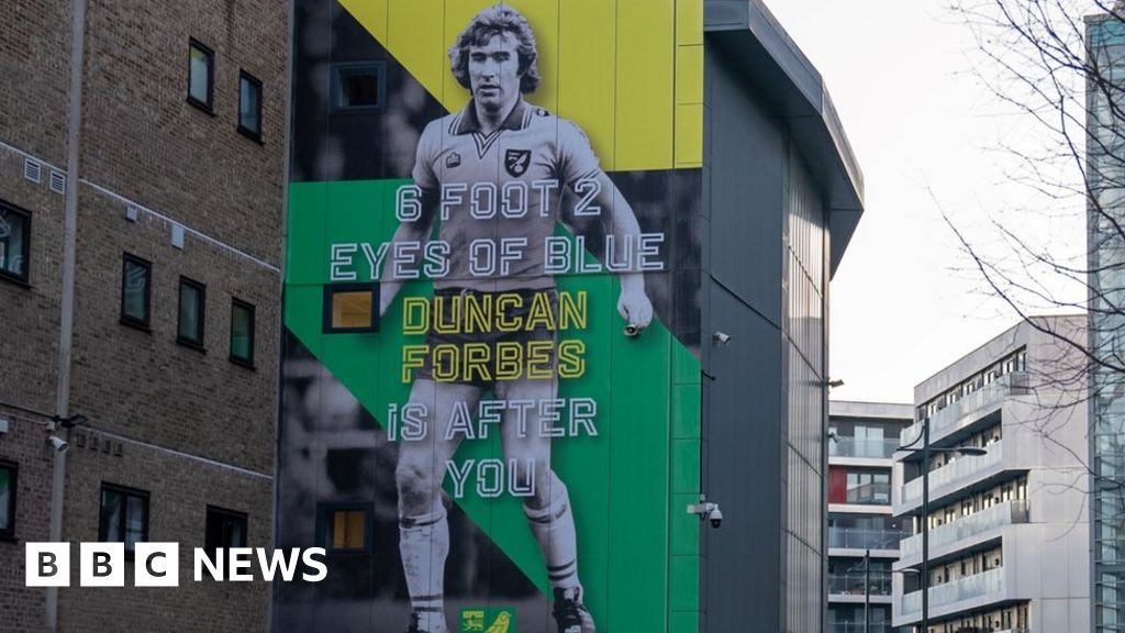 Norwich City unveil mural to Duncan Forbes at Carrow Road