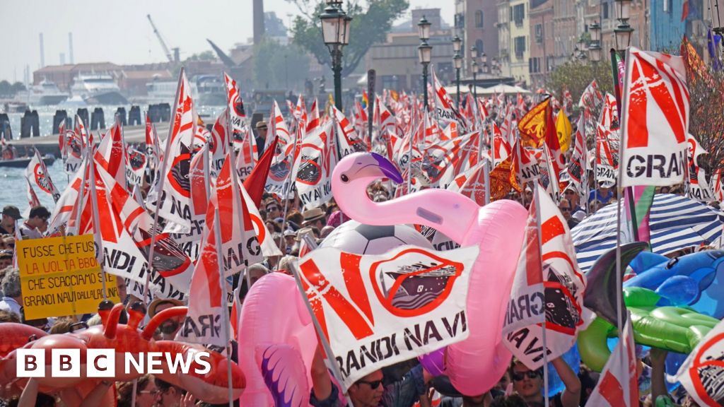 Venice protesters call for ban on large vessels after crash - BBC News