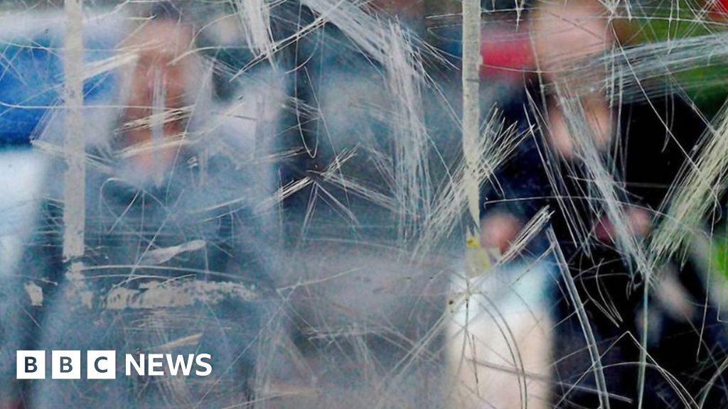 Bus stop windows graffiti photos at London Art Biennale exhibition ...