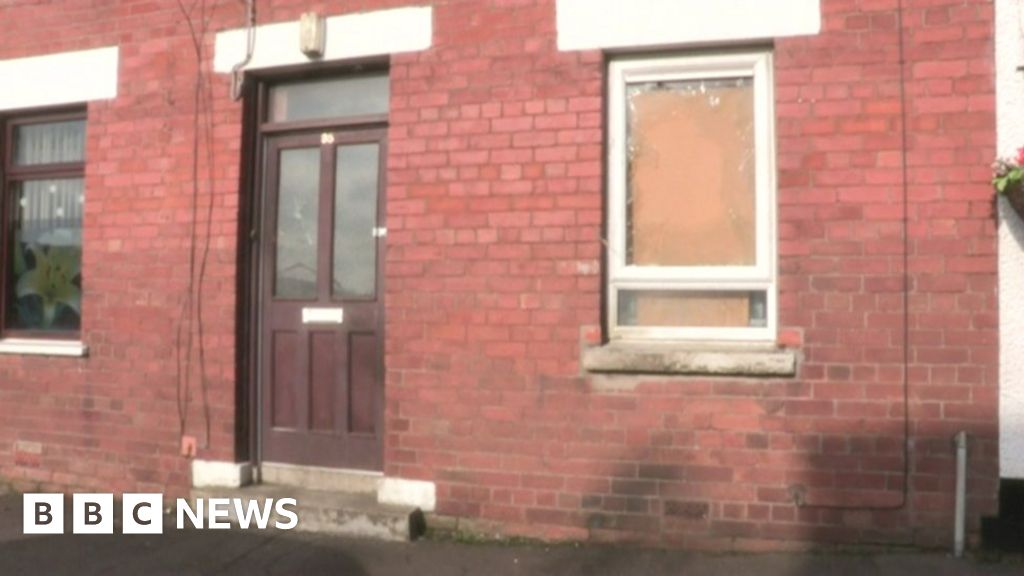 Petrol bombs and bricks thrown at Ballymena house