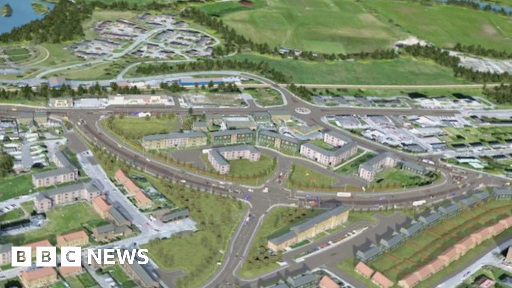 Video shows new Haudagain roundabout - BBC News