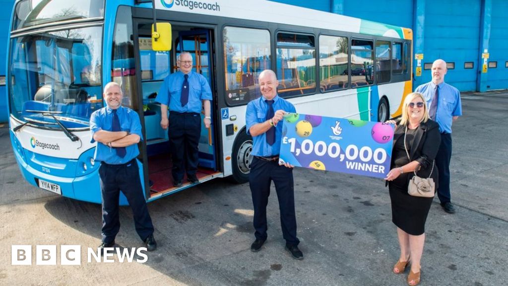 Carlisle Stagecoach bus drivers win EuroMillions £1m - BBC News